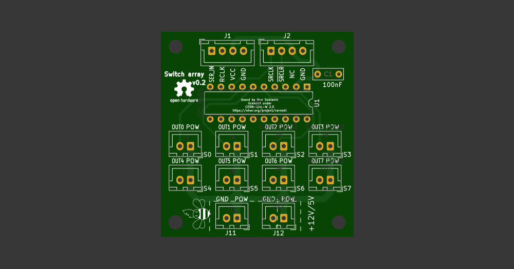 8 Switch Array On Kitspace