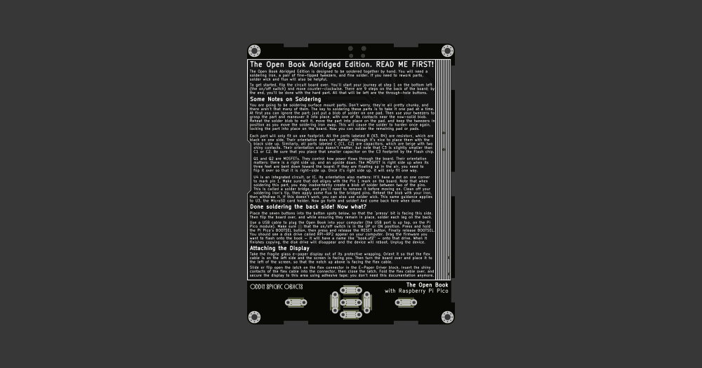 Open-Book-Abridged on Kitspace