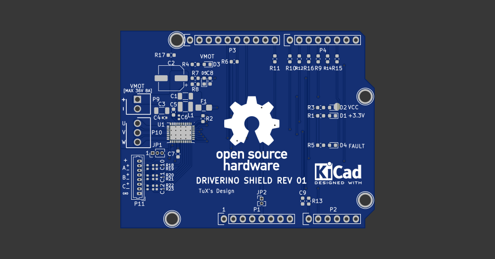 Driverino-Shield on Kitspace